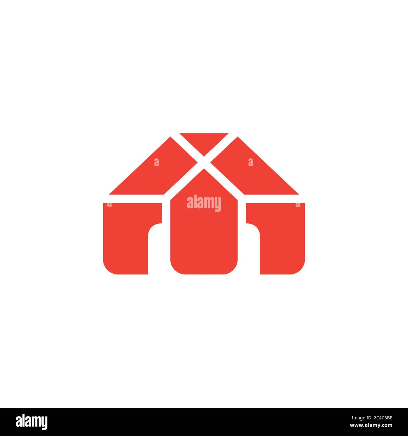 simple geometric house door design vector Stock Vector Image & Art - Alamy