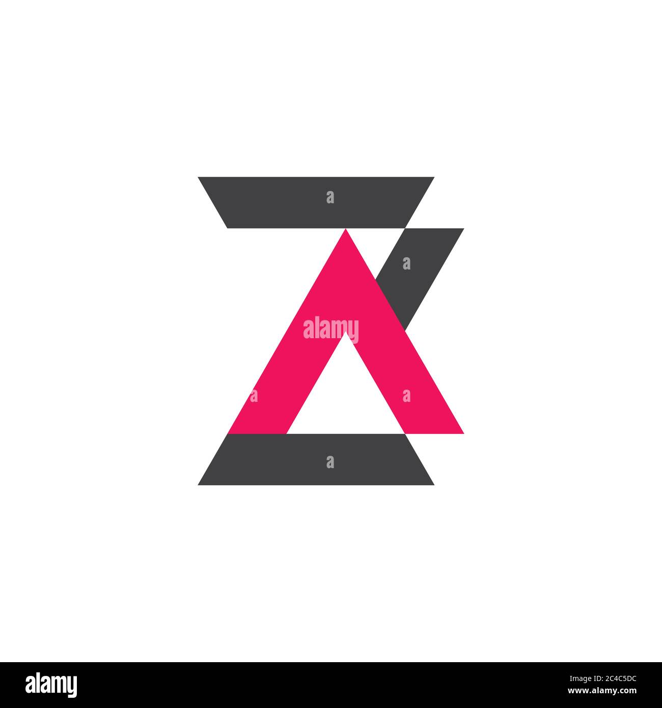 letter z triangle arrow geometric logo vector Stock Vector Image & Art ...