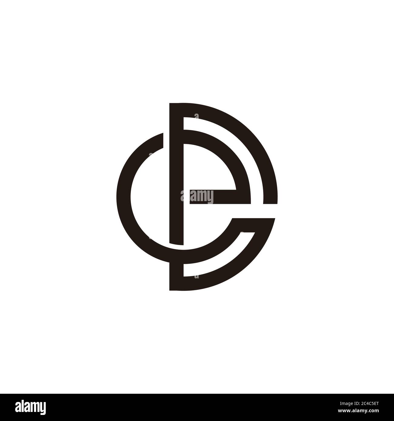 letter de linked overlapping line symbol vector Stock Vector Image ... letter de linked overlapping line symbol vector Stock Vector Image ...