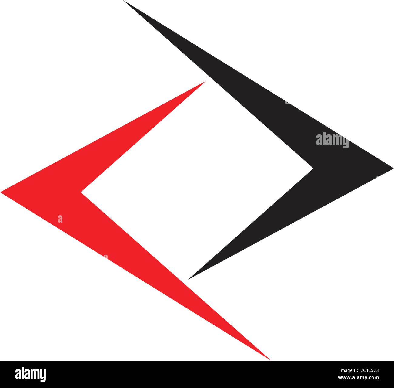 linked arrow square design logo vector Stock Vector Image & Art - Alamy