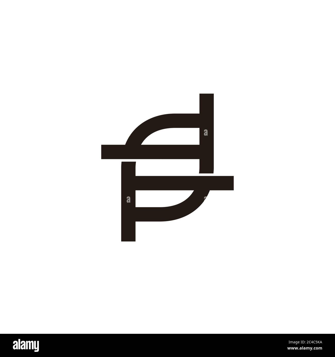 S negative space vector vectors hi-res stock photography and images - Alamy