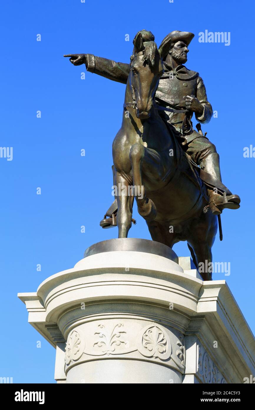 Sam Houston statue in Herman Park,Houston,Texas,USA Stock Photo - Alamy