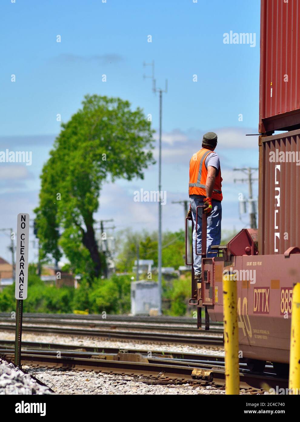 Freight train crew usa hi-res stock photography and images - Alamy