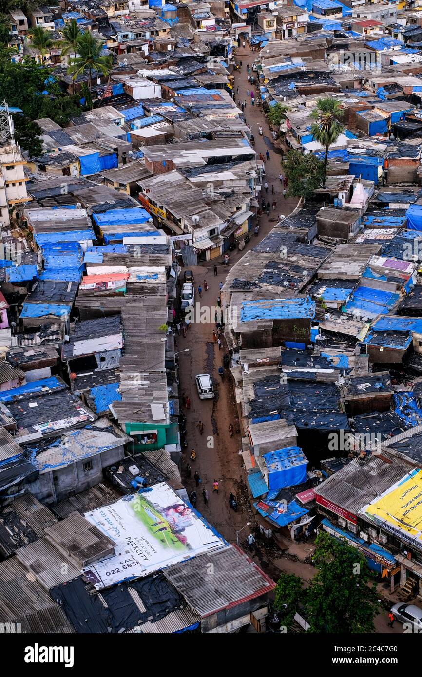 Aerial Mumbai Slums High Resolution Stock Photography and Images - Alamy