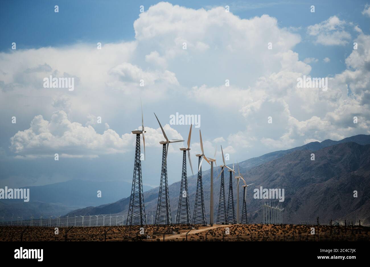 wind turbines in California Stock Photo - Alamy