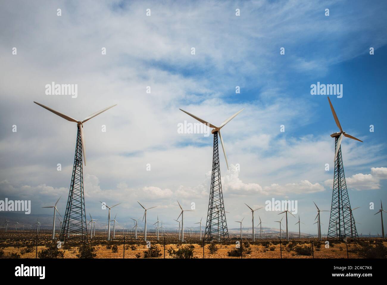 wind turbines in California Stock Photo - Alamy