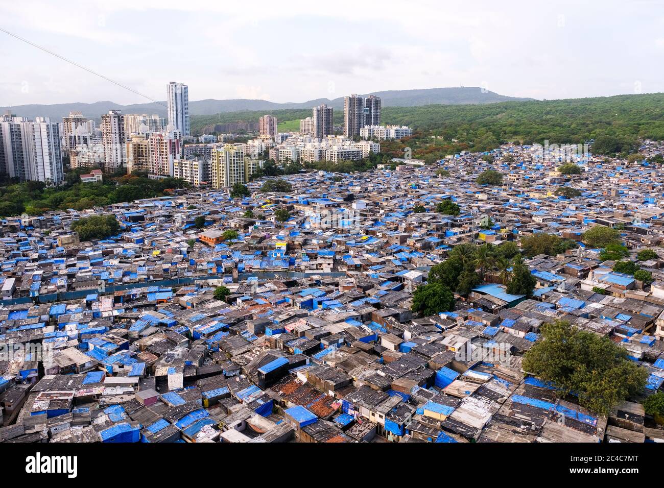 Aerial Mumbai Slums High Resolution Stock Photography and Images - Alamy