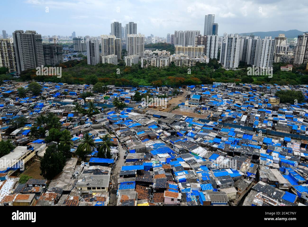 Aerial Mumbai Slums High Resolution Stock Photography and Images - Alamy