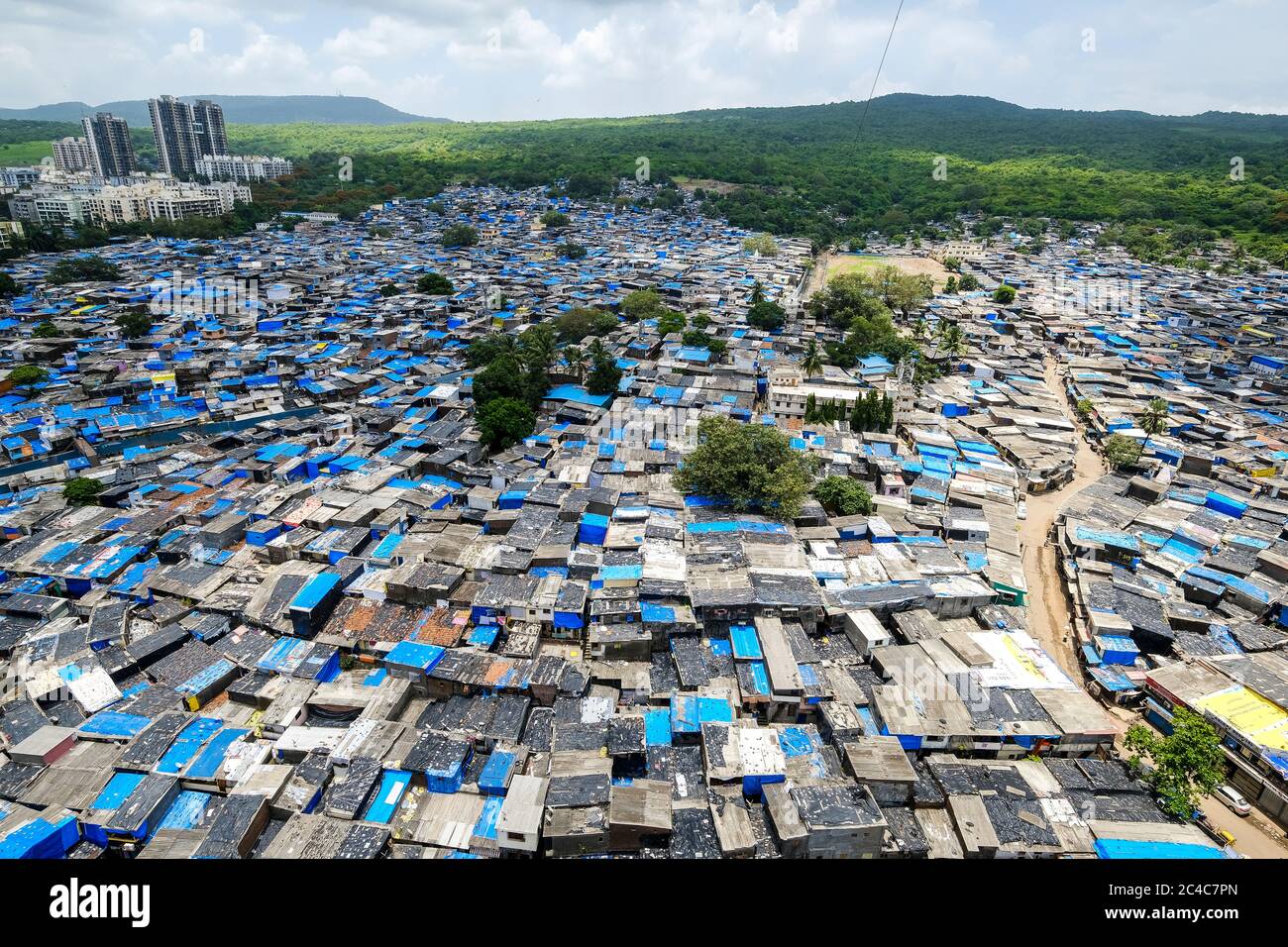 Aerial Mumbai Slums High Resolution Stock Photography and Images - Alamy