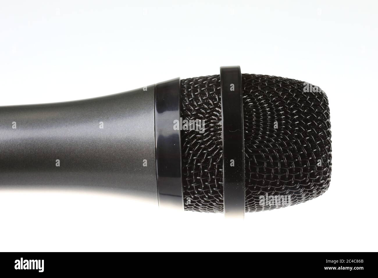 Microphone on a white background Stock Photo - Alamy