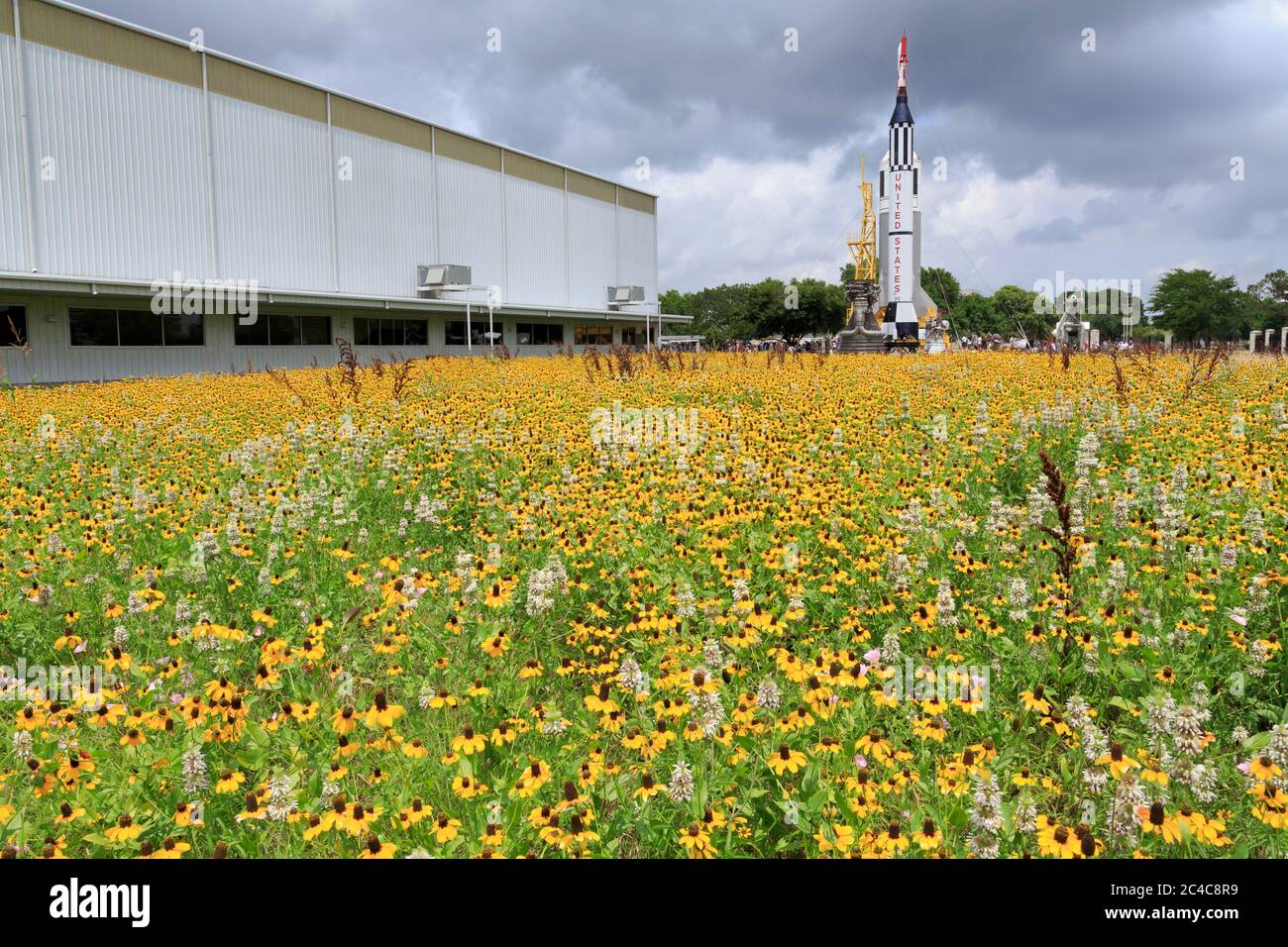 Wildflowers in the Rocket Park,Space Center,Houston,Texas,USA Stock ...