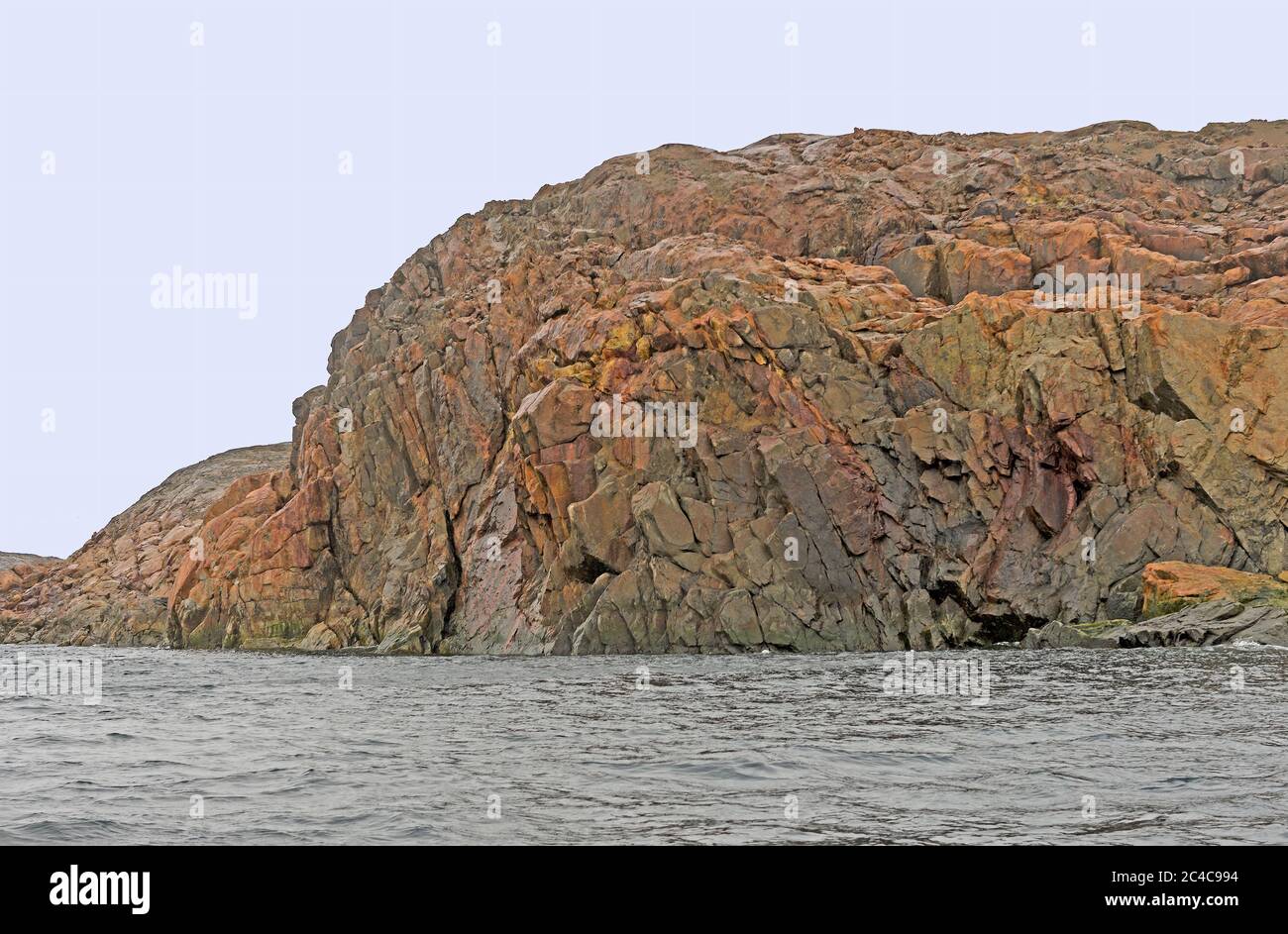 Bare Rock on the Lower Savage Islands near Baffin Island in Nunavut in ...