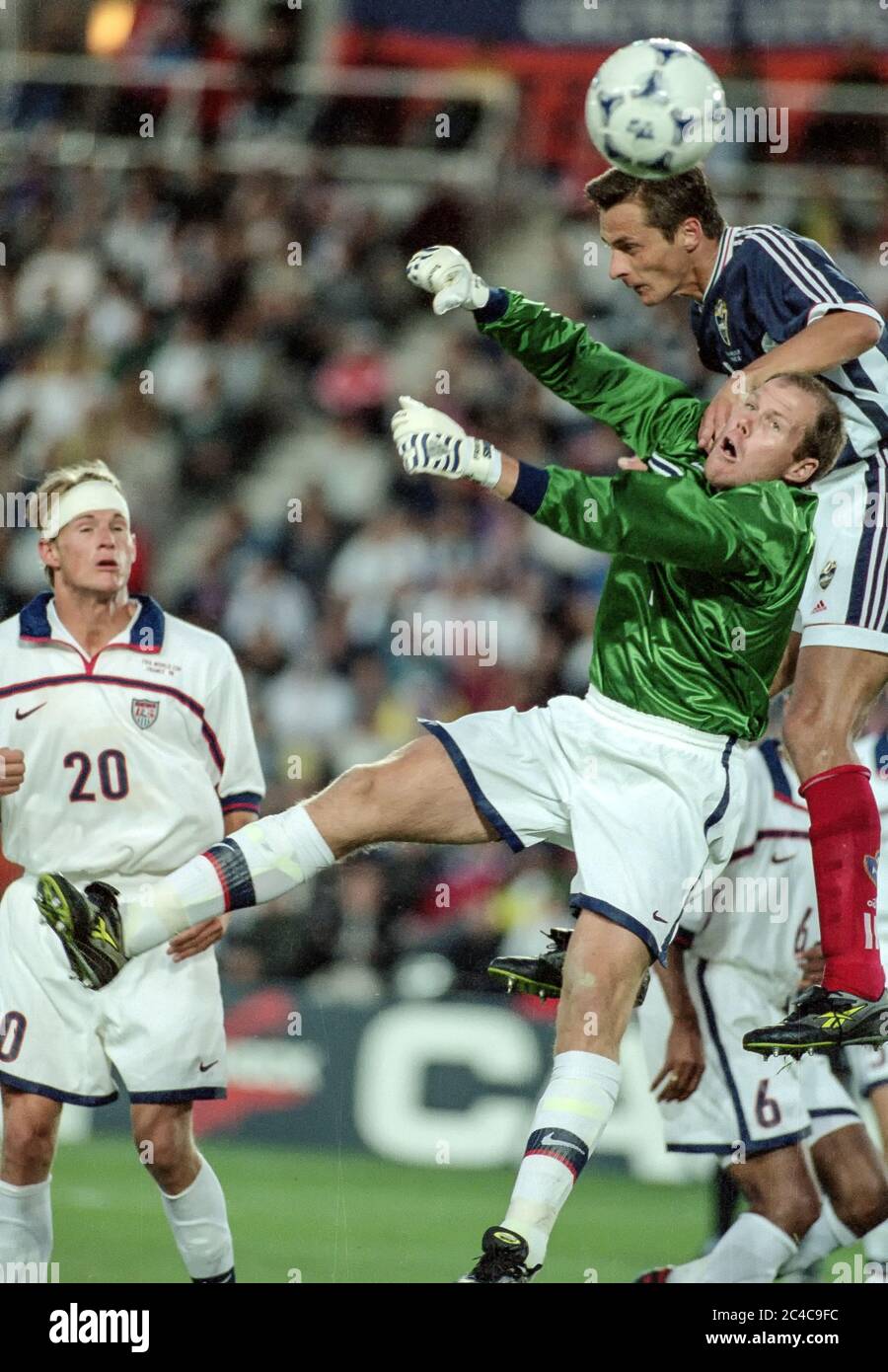 USA goalkeeper Brad Friedel during USA vs.Iran 1998 World Cup match in ...