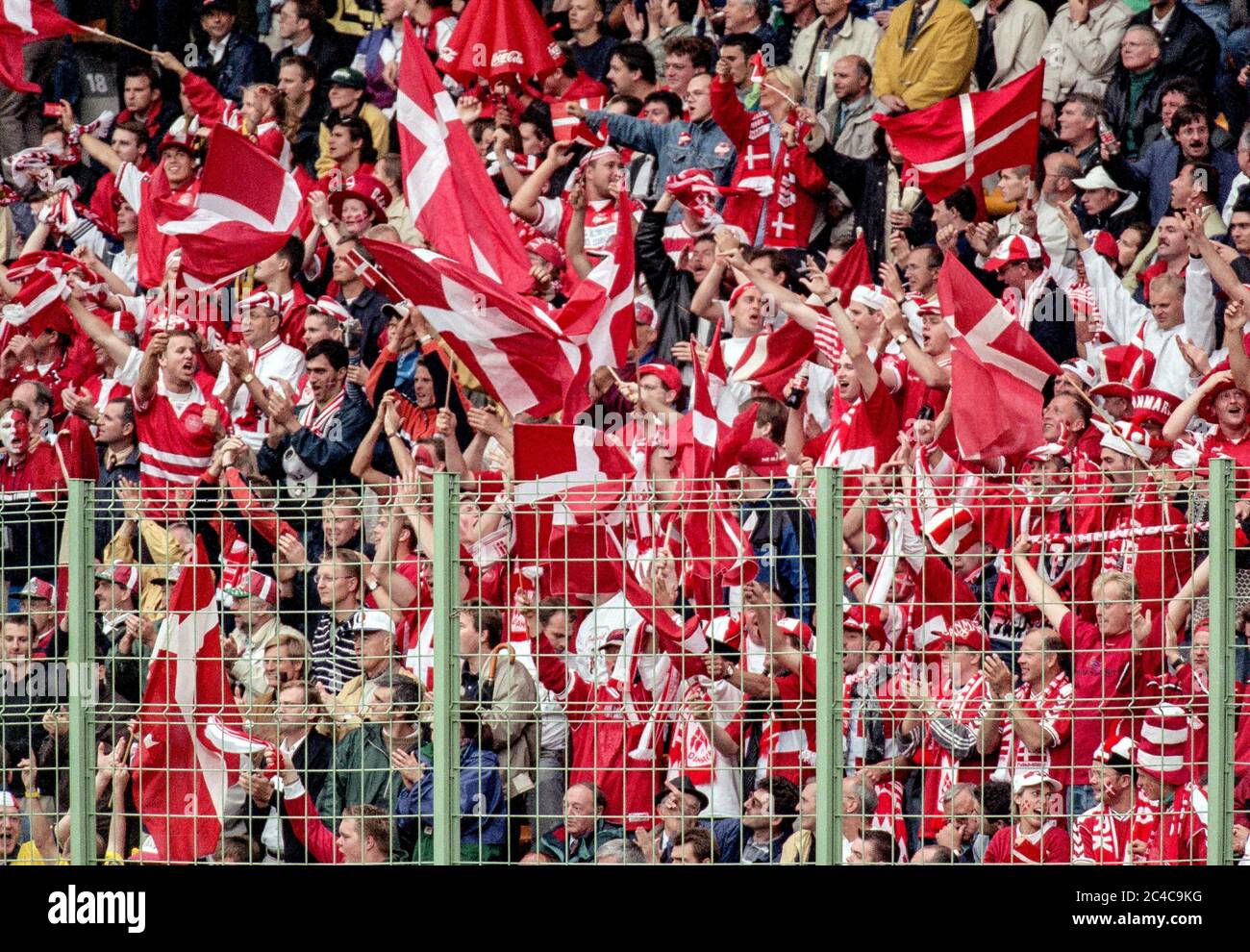 Denmark fans cheer on their team hi-res stock photography and images ...