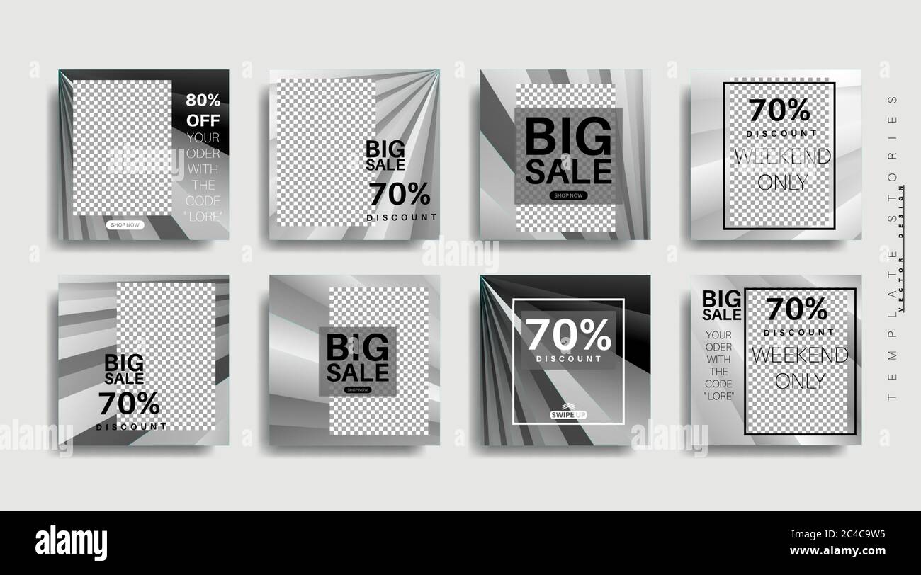Modern promotion square web banner for social media . vector design ...