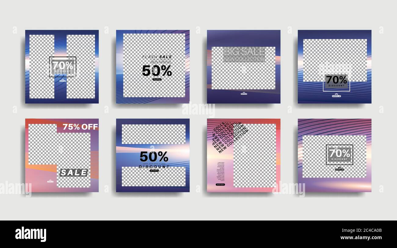 Modern promotion square web banner for social media . vector design ...