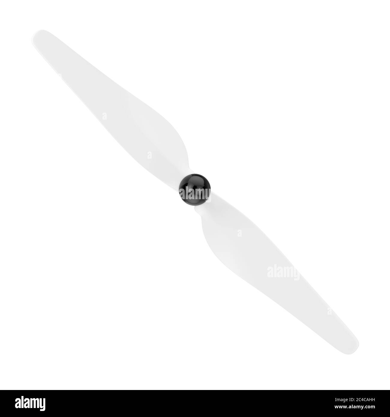 Retro Airplane White Propeller on a white background. 3d Rendering ...