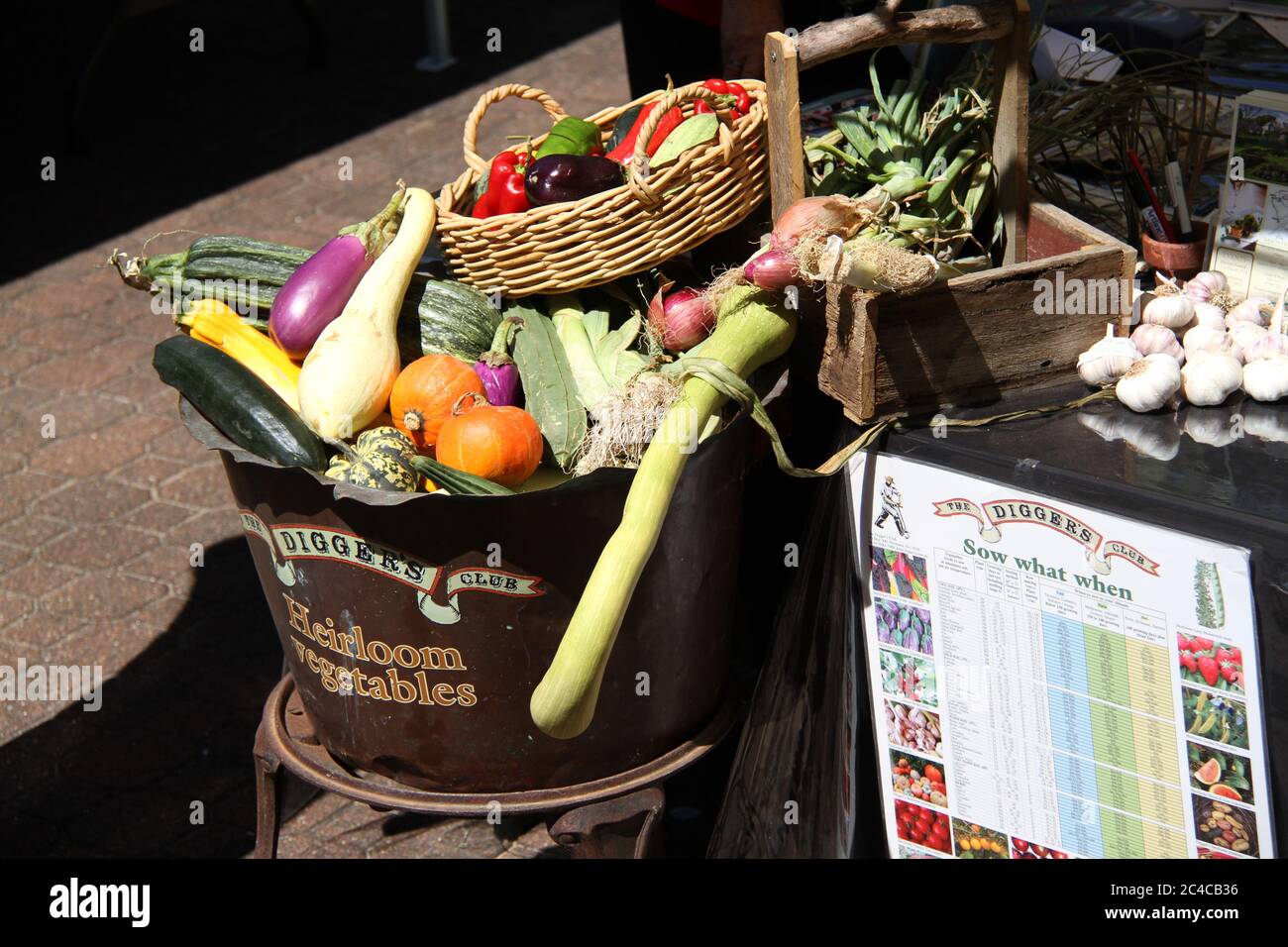 Vegetables on a stall at the inaugural Sydney Tomato Festival at the ...