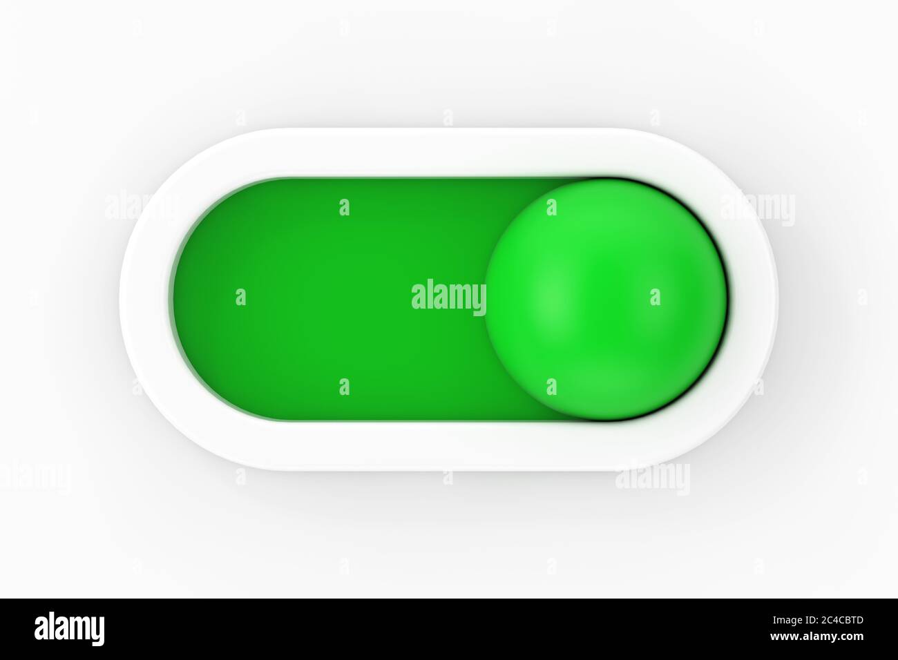 Modern Motion On Off Ball Slider Button Toggle Switch on a white ...