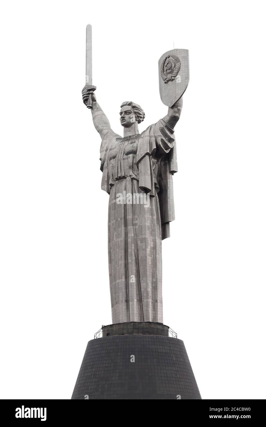 Kiev, Ukraine - March, 2019: The Famous Mother Motherland Monument Also ...