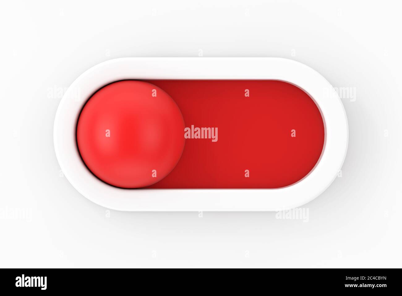 Modern Motion On Off Ball Slider Button Toggle Switch on a white ...