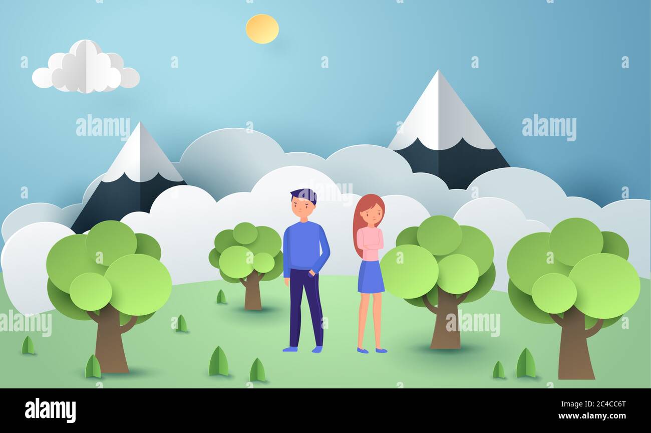 Couple in summer time Stock Vector Images - Alamy