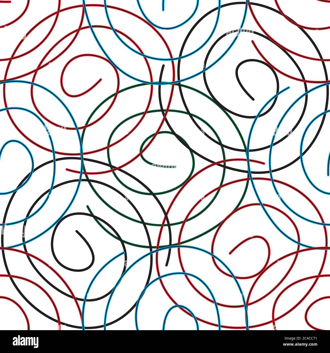 Seamless pattern with colored curved lines Stock Vector Image & Art - Alamy