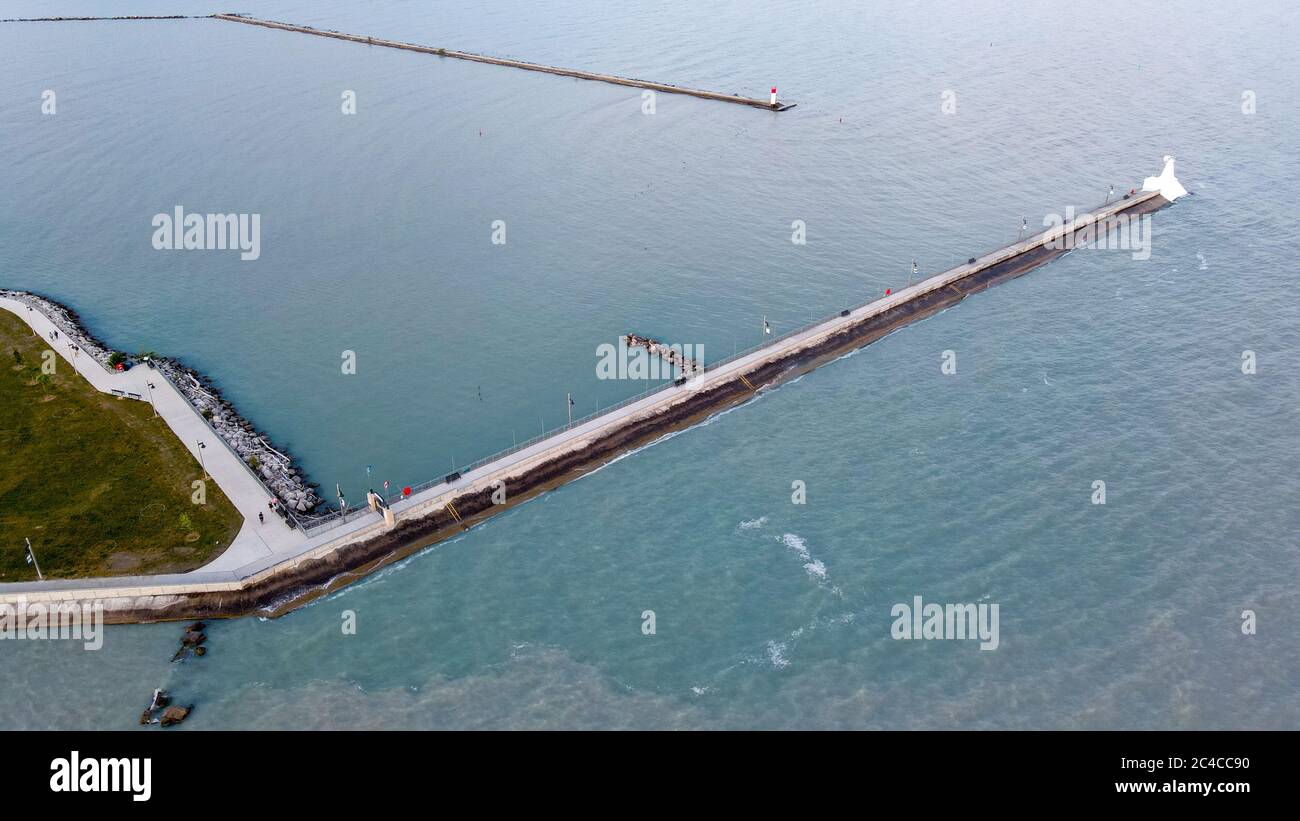 Port Stanley Ontario Canada Summer 2020 Pier Aerial Stock Photo - Alamy