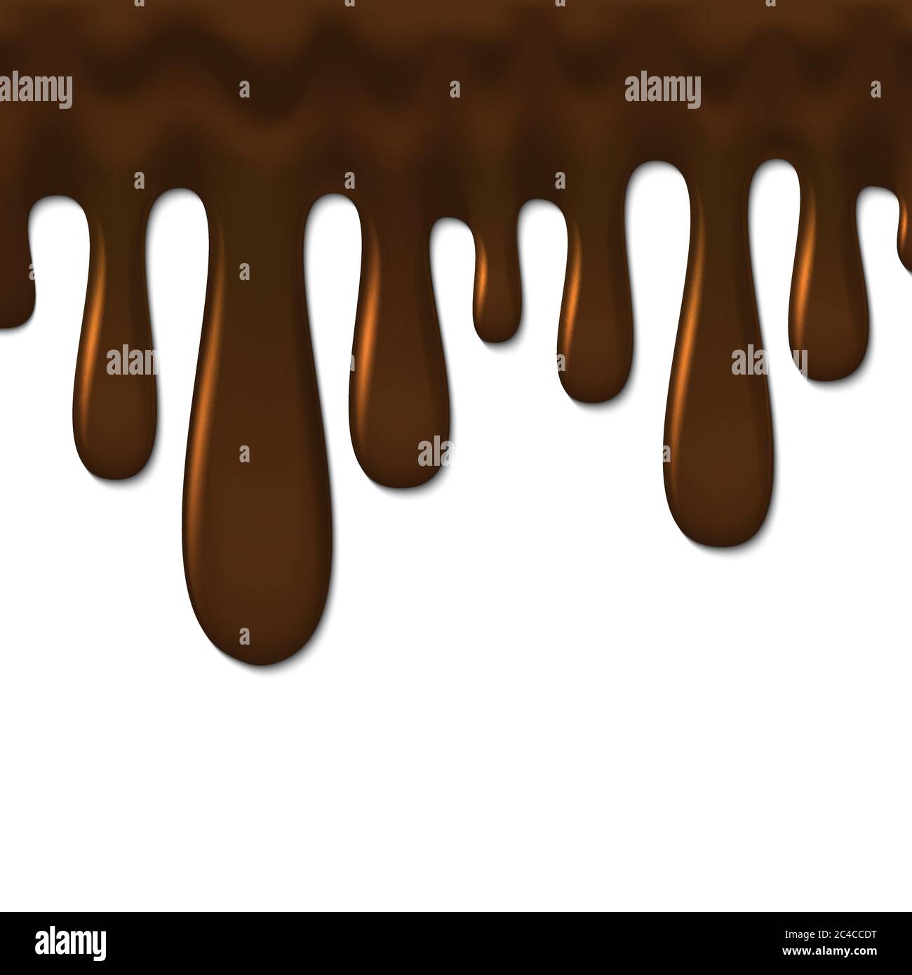 liquid chocolate background, template for banner design Stock Vector ...