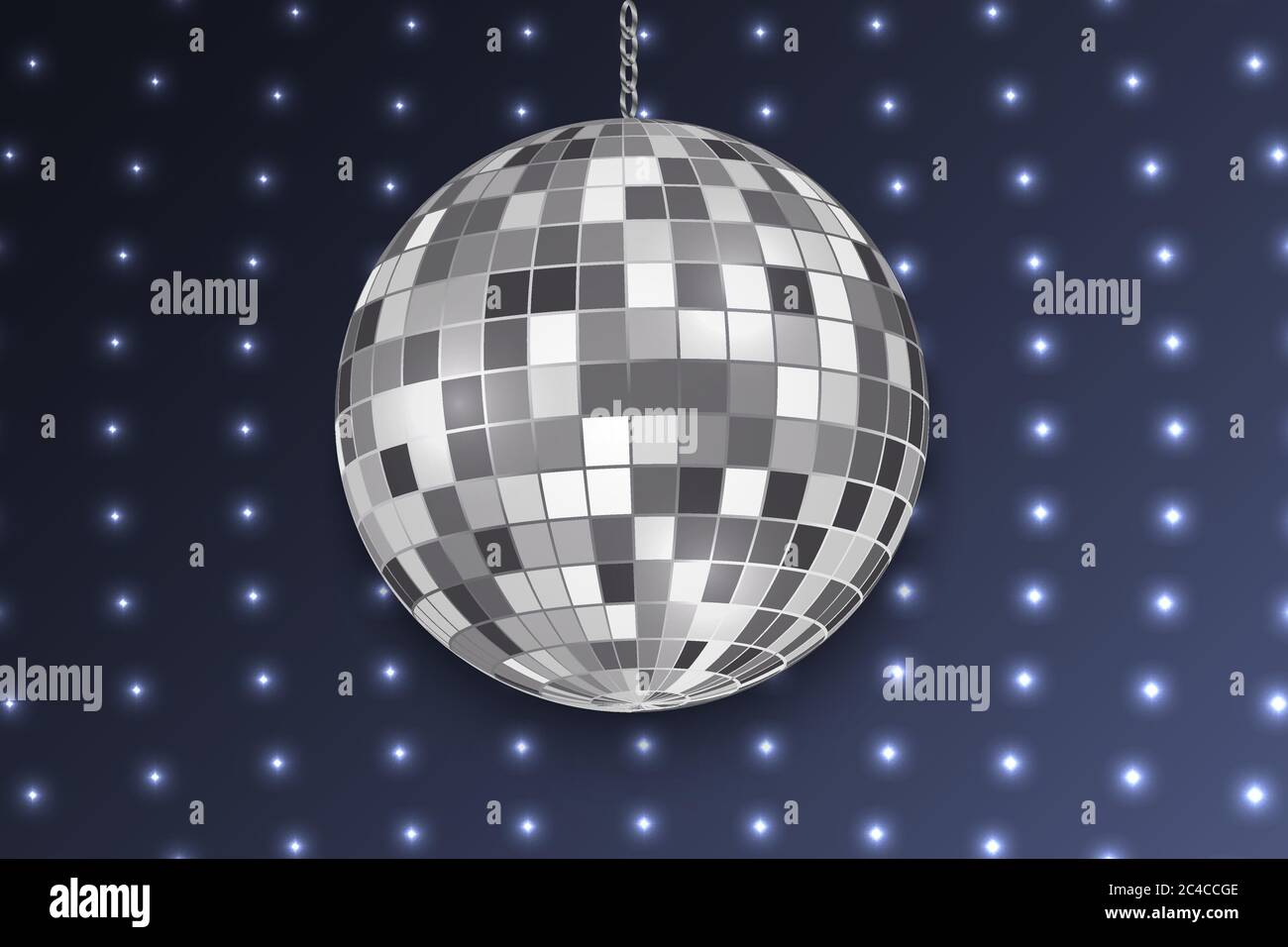 Silver mirror ball Stock Vector Images - Alamy