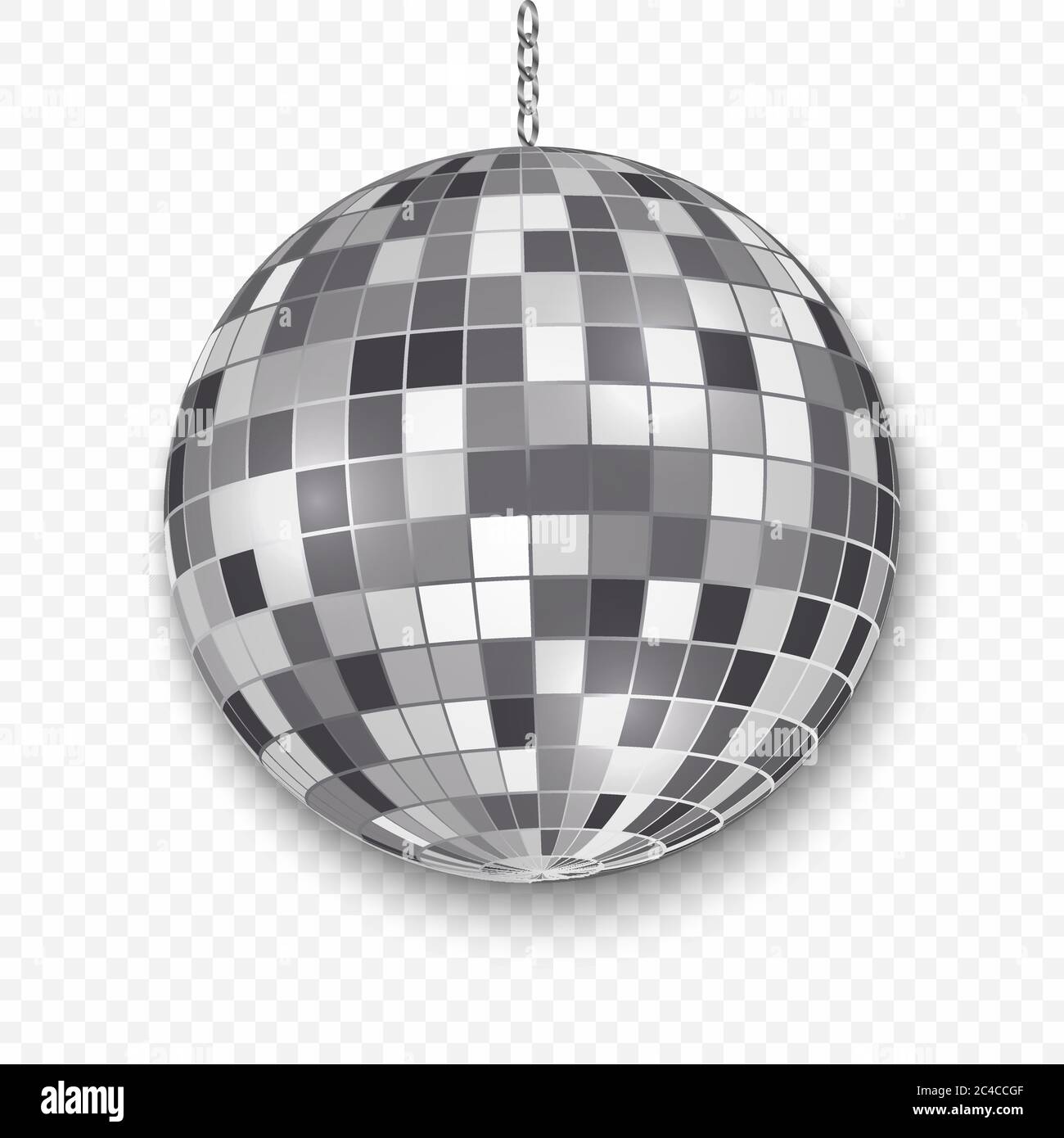 Mirror disco ball isolated. Night Club party design element Stock ...