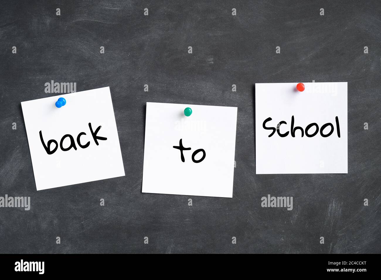 Back to school concept. Post it note pin stickers with text back to ...