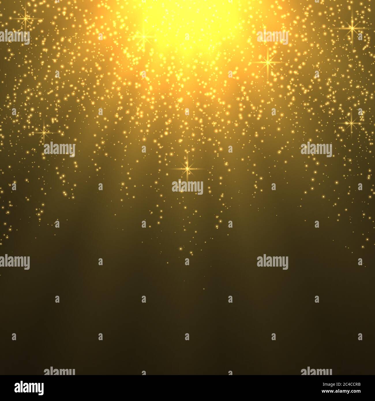 Gold Background with warm sun rays light effect Stock Vector Image ...