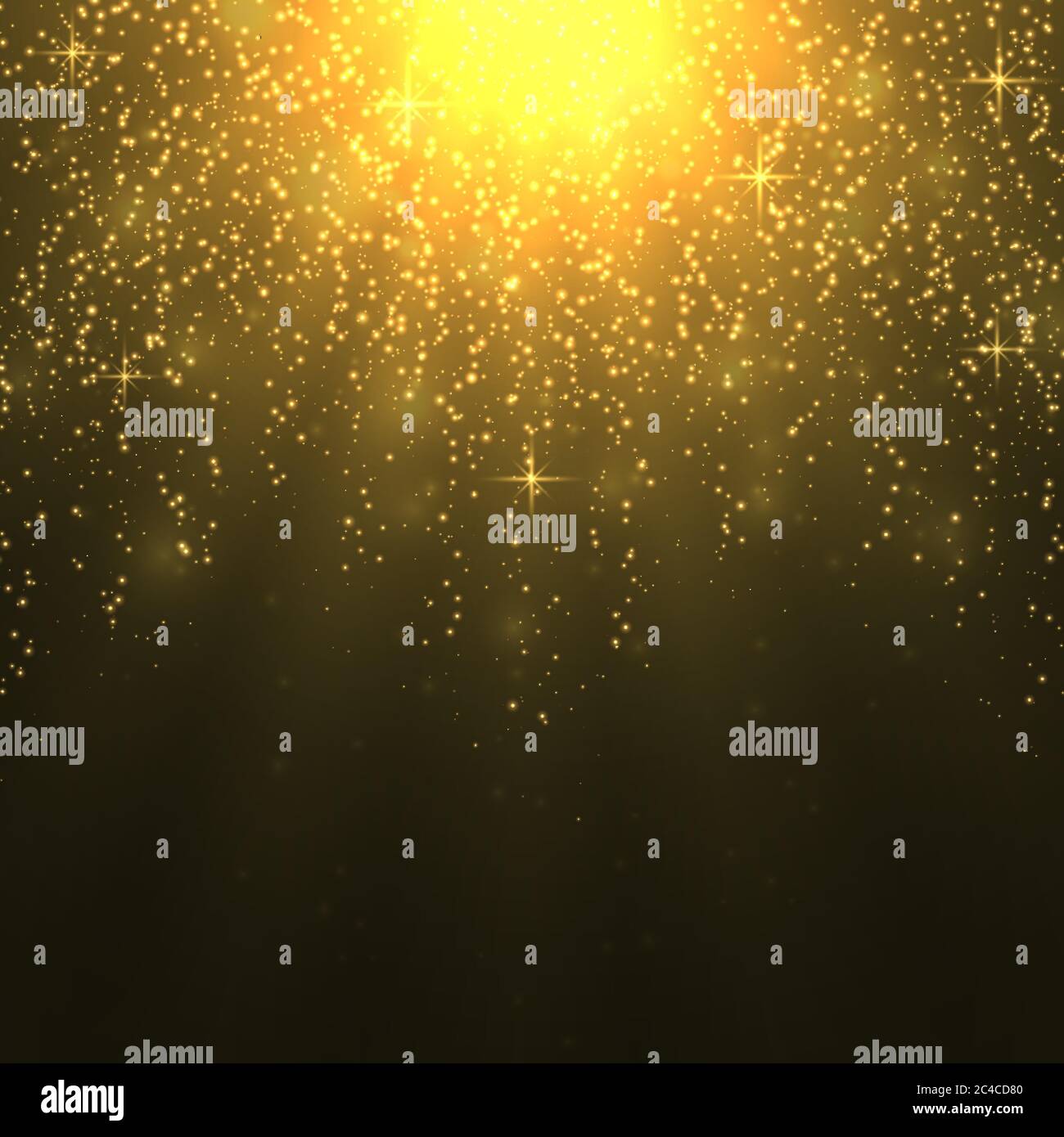Gold Background with warm sun rays light effect Stock Vector Image ...