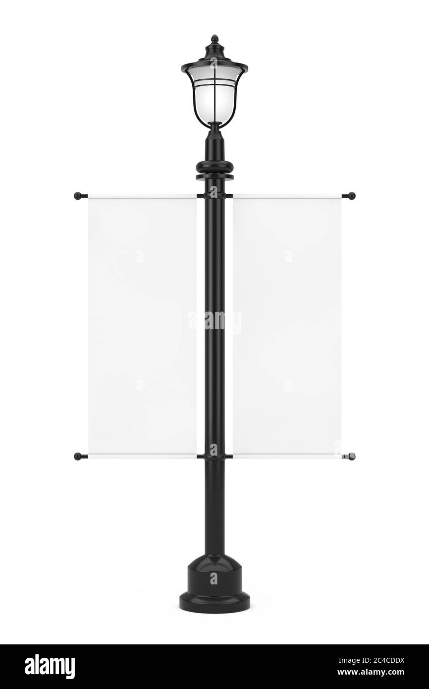 Blank street sign lamp post hi-res stock photography and images - Alamy