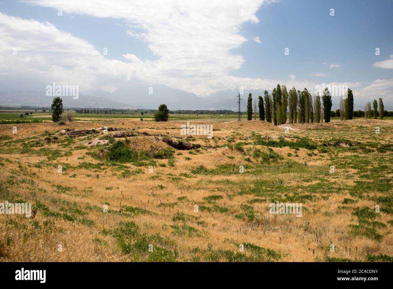 Scene from Suyab archaeological site in Chuy oblast of Kyrgyzstan Stock ...