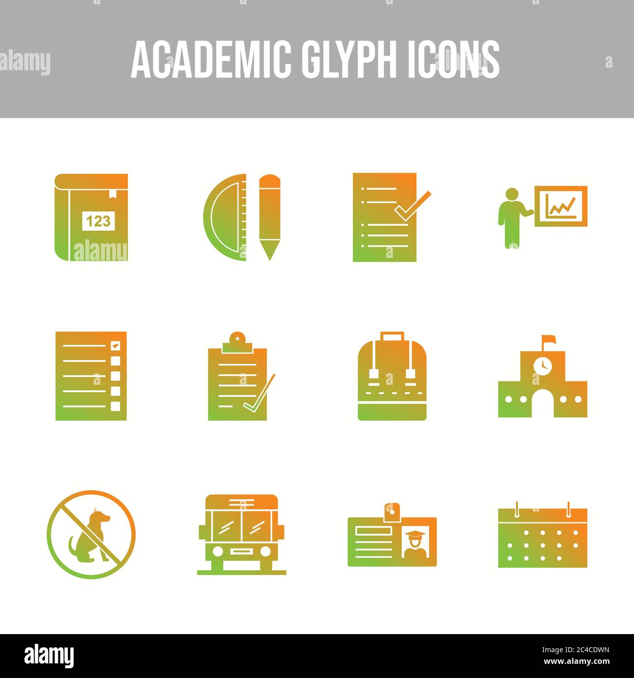 Academic id card set hi-res stock photography and images - Alamy