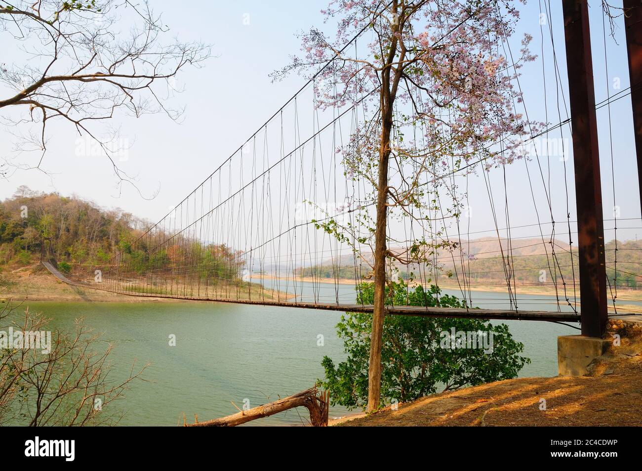 Long narrow wooden bridge hi-res stock photography and images - Alamy