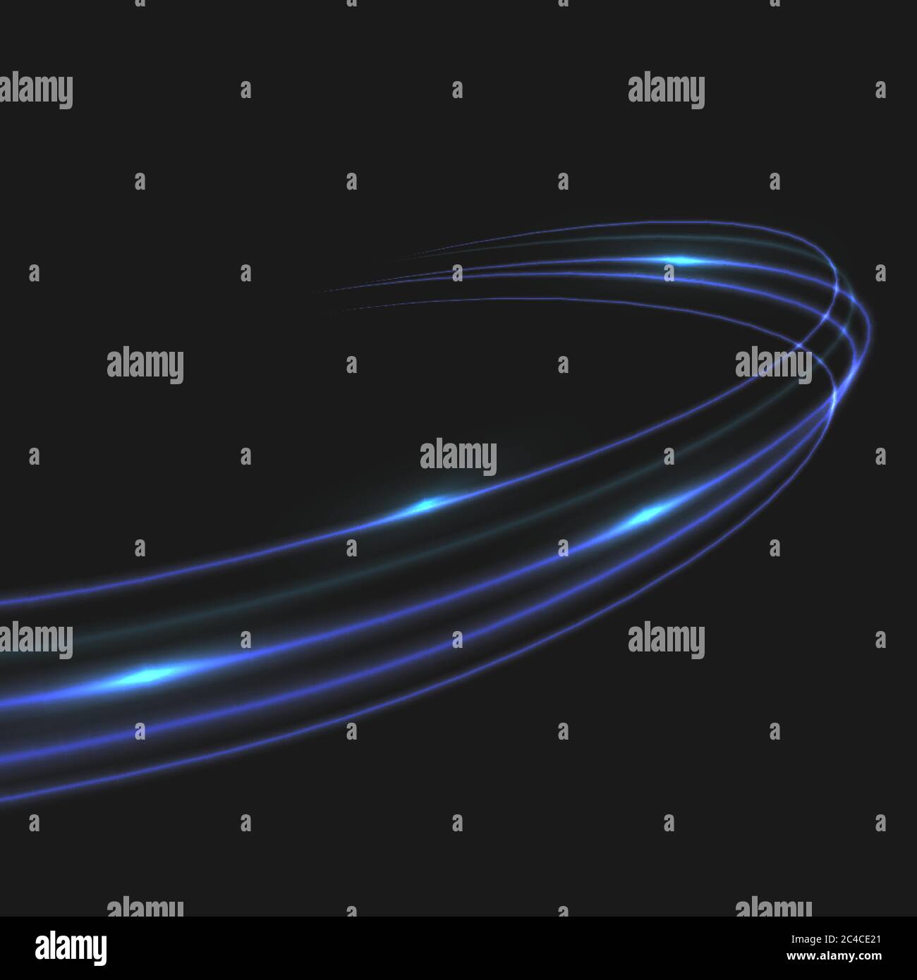 Vector speed ray light tracing effect. Glowing magic fire line Stock ...