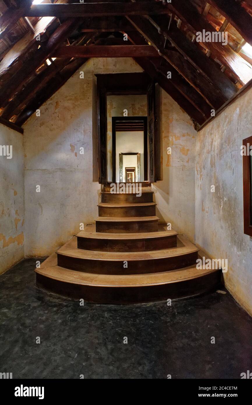 Wooden Staircase of Padmanabhapuram Palace Stock Photo - Alamy
