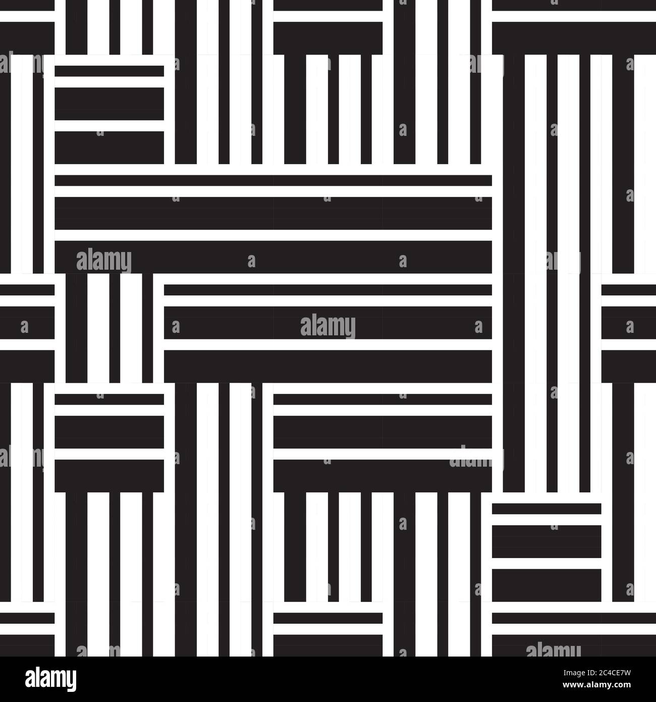 Seamless pattern with horizontal and vertical black segments Stock ...