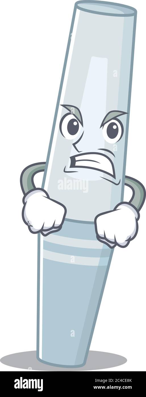A cartoon picture style of mascara having a mad face Stock Vector Image ...