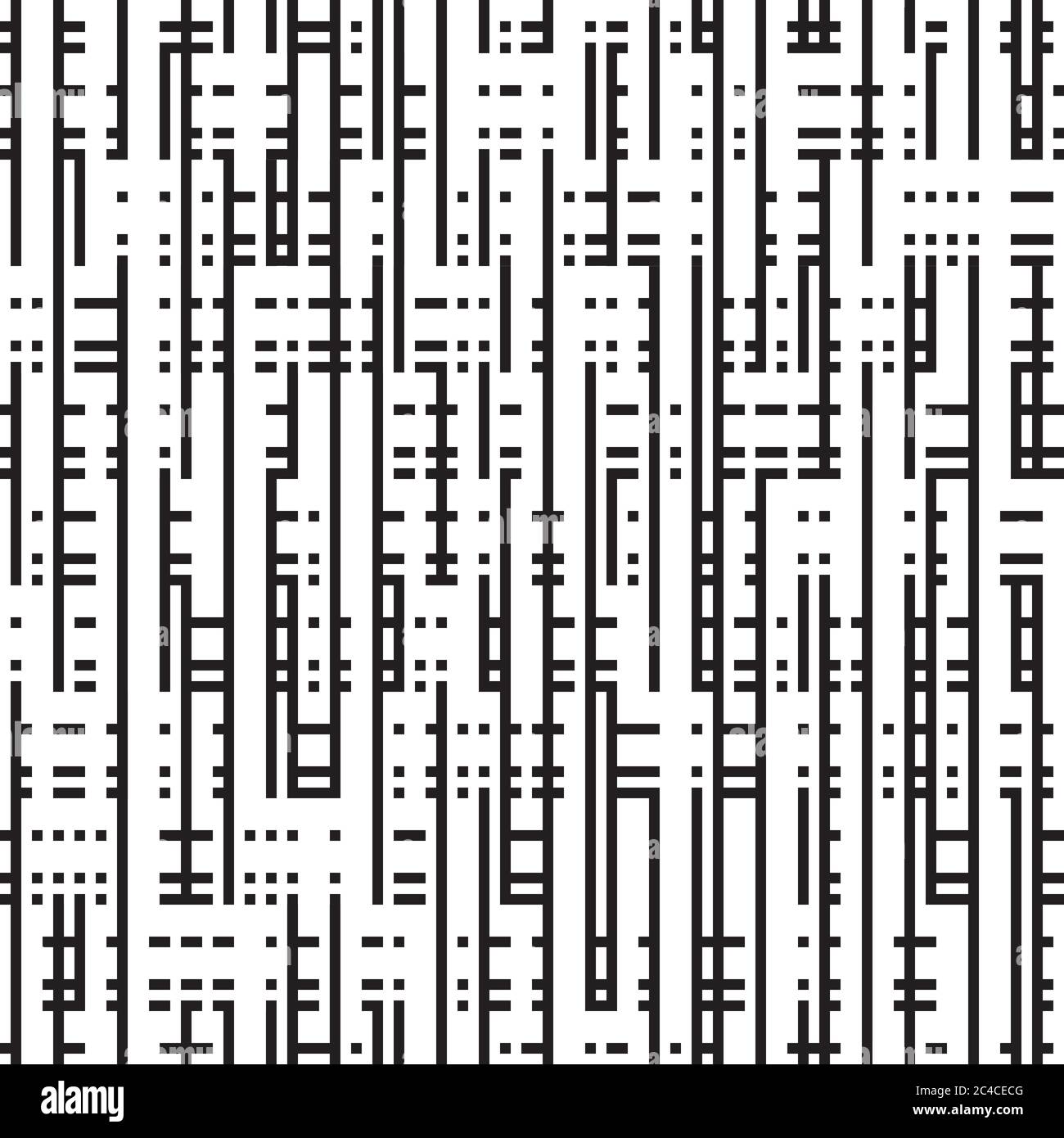 Seamless pattern with horizontal and vertical black segments Stock ...