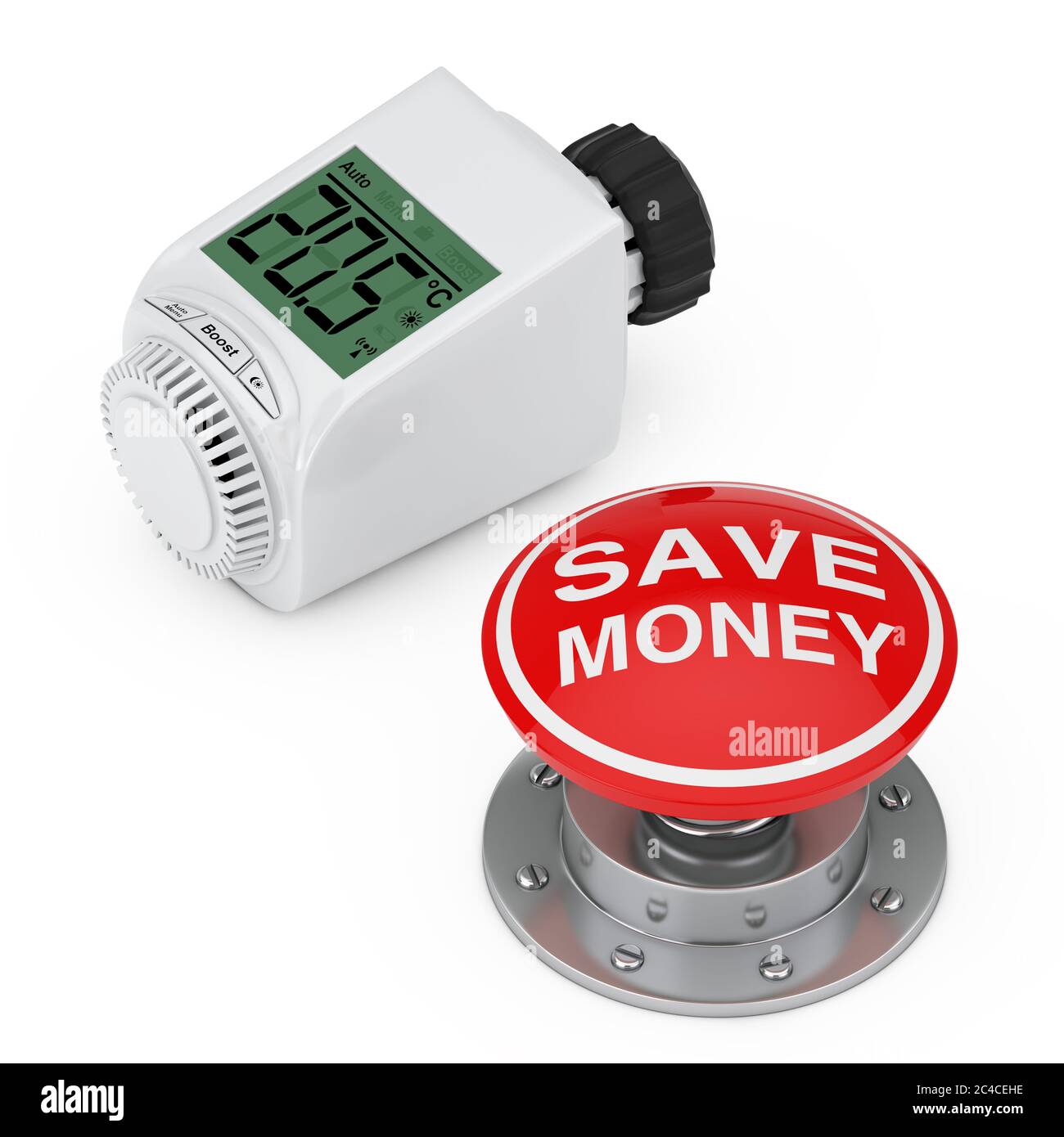 Digital radiator thermostatic valve hi-res stock photography and images ...