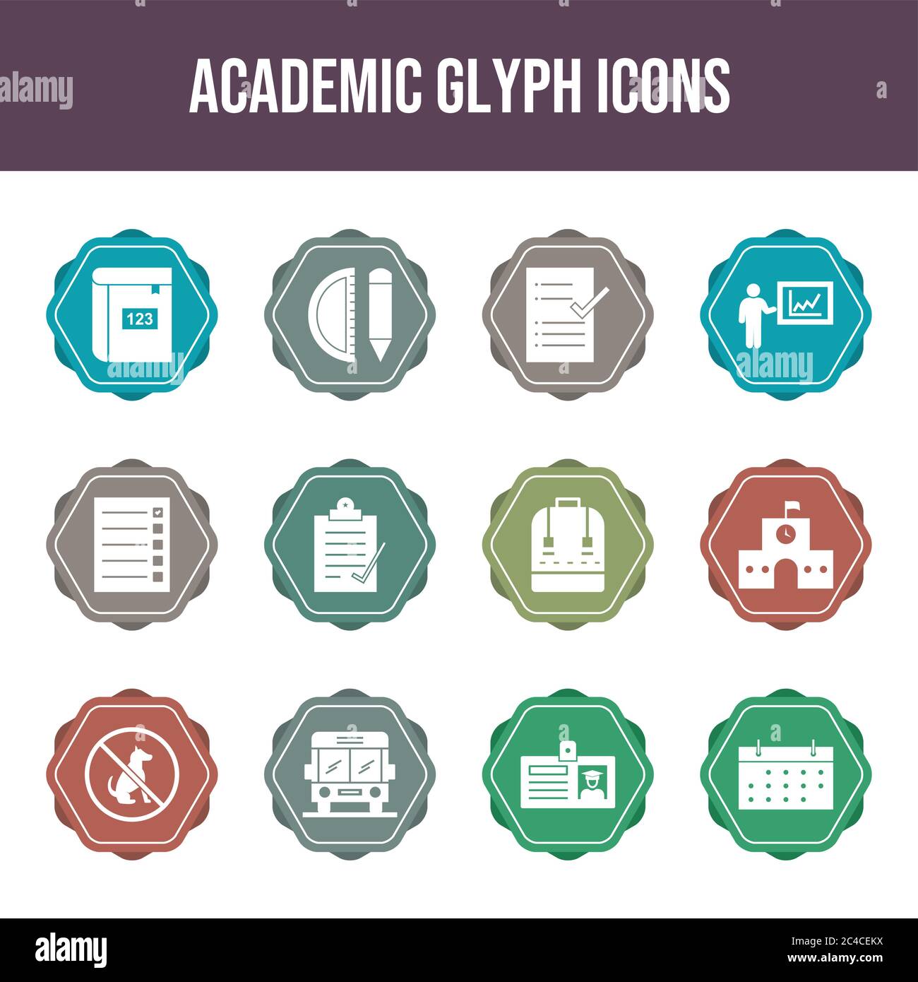 Beautiful Academic vector icon set Stock Vector Image & Art - Alamy