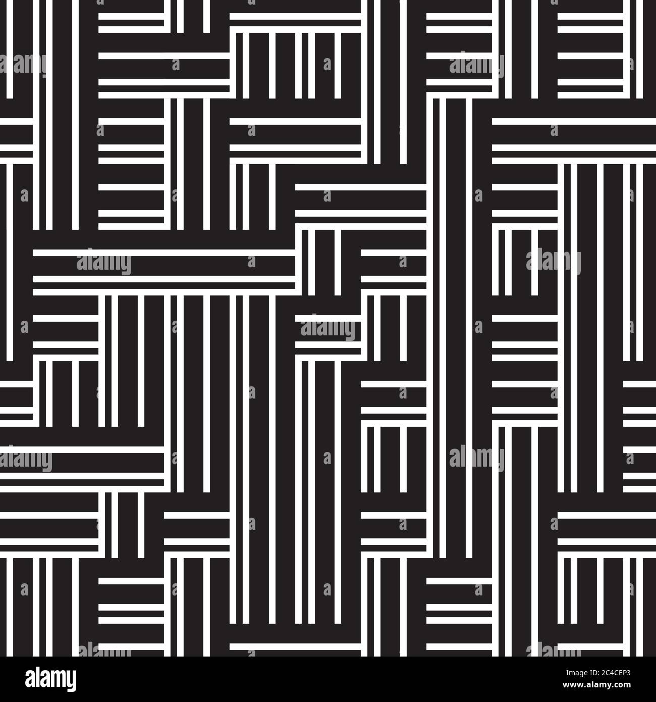 Seamless pattern with horizontal and vertical black segments Stock ...