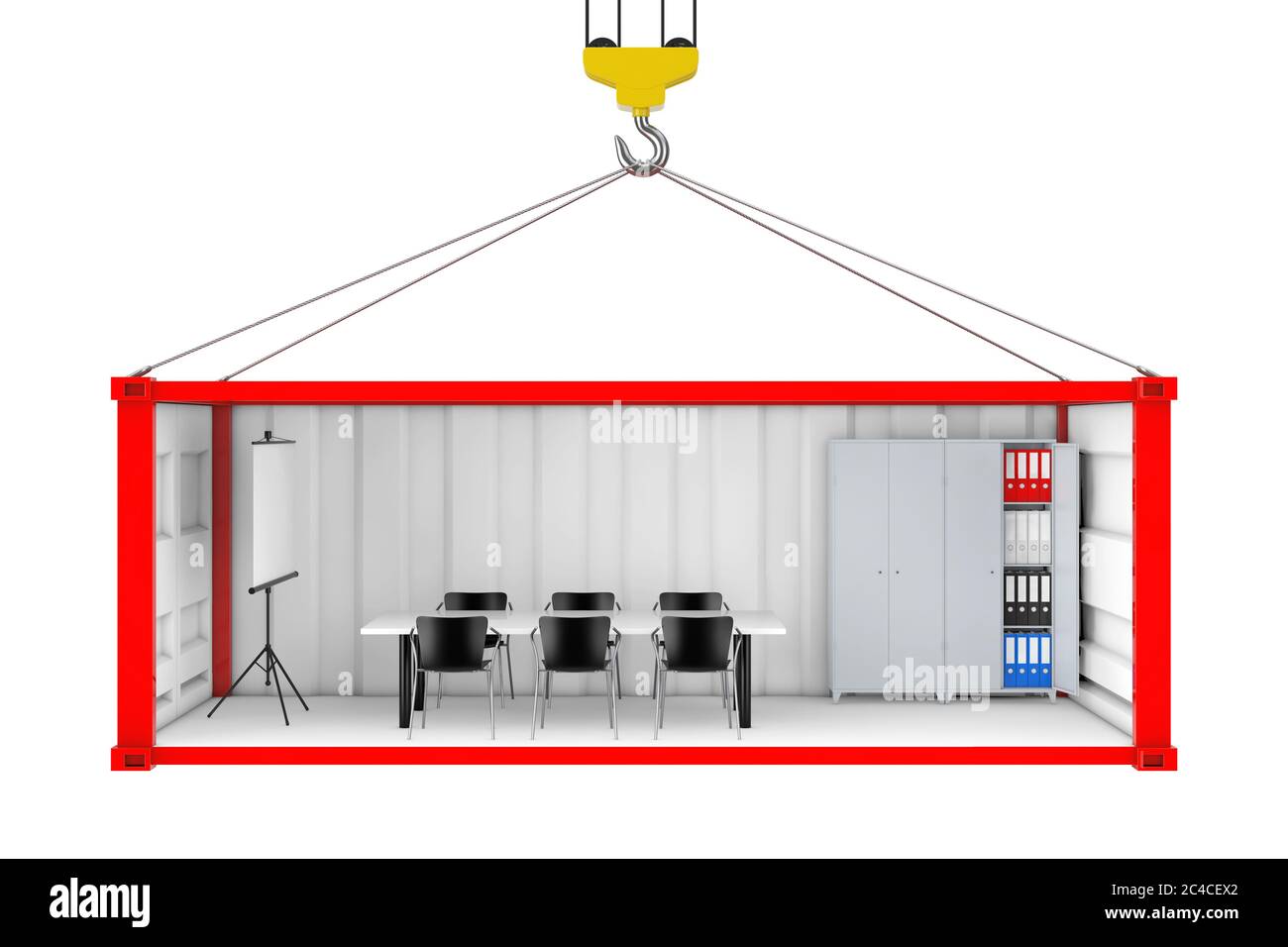 Shipping container converted into an office Cut Out Stock Images ...