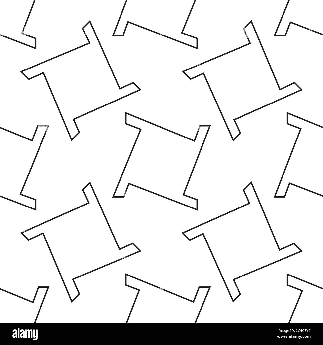 Seamless background with outline geometric forms Stock Vector Image ...