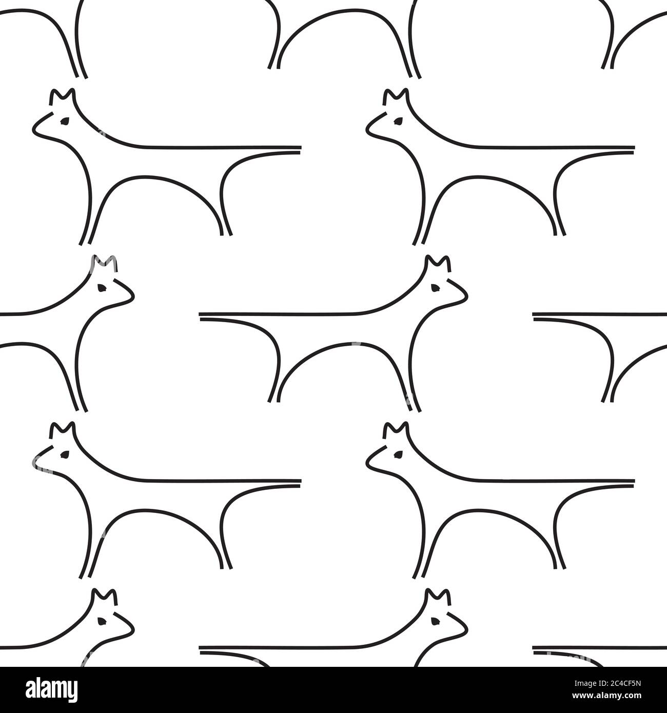 Modern dogs Stock Vector Images - Alamy