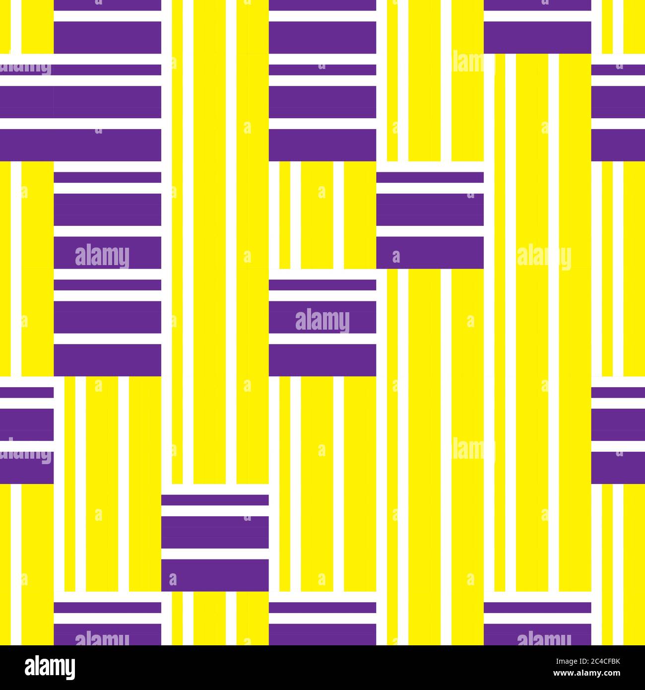 Seamless Pattern With Horizontal And Vertical Colored Segments Stock